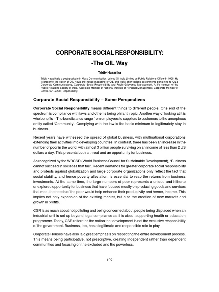 Indian Oil CSR | PDF | Business