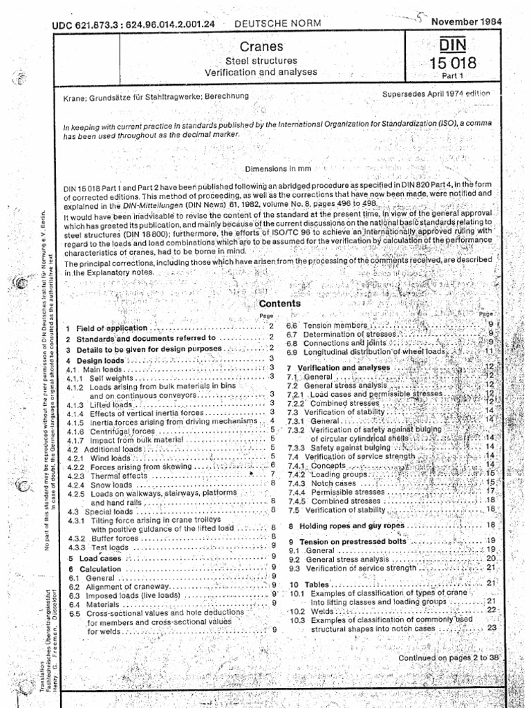 DIN 15018 1 Englisch | PDF