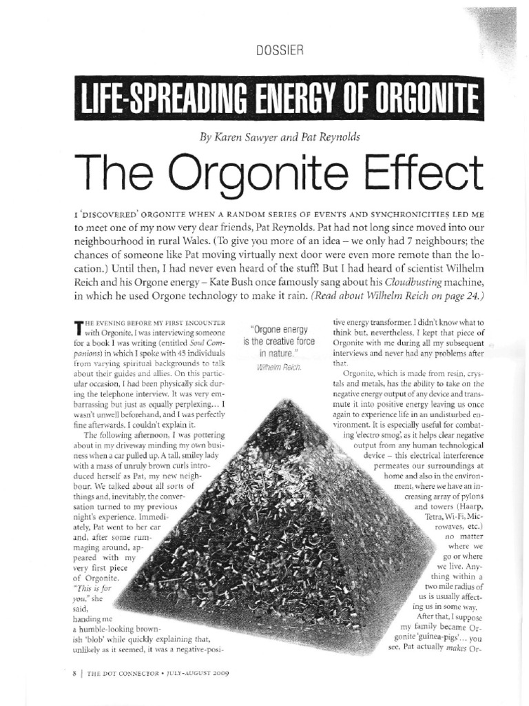 Orgone and Orgonite - Dossier | Wilhelm Reich | Sky