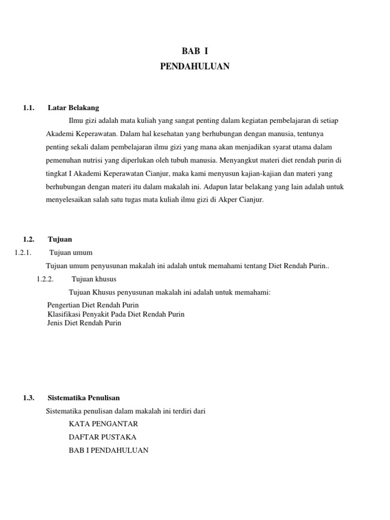 Diet Rendah Purin: Pengertian, Tujuan, dan Contoh Menu untuk Mengatasi ...