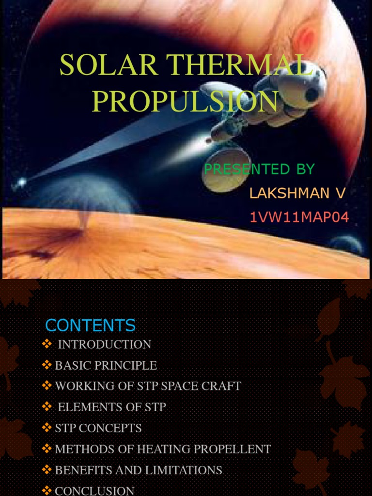 Solar Thermal Propulsion | PDF | Spacecraft Propulsion | Rocket Engine