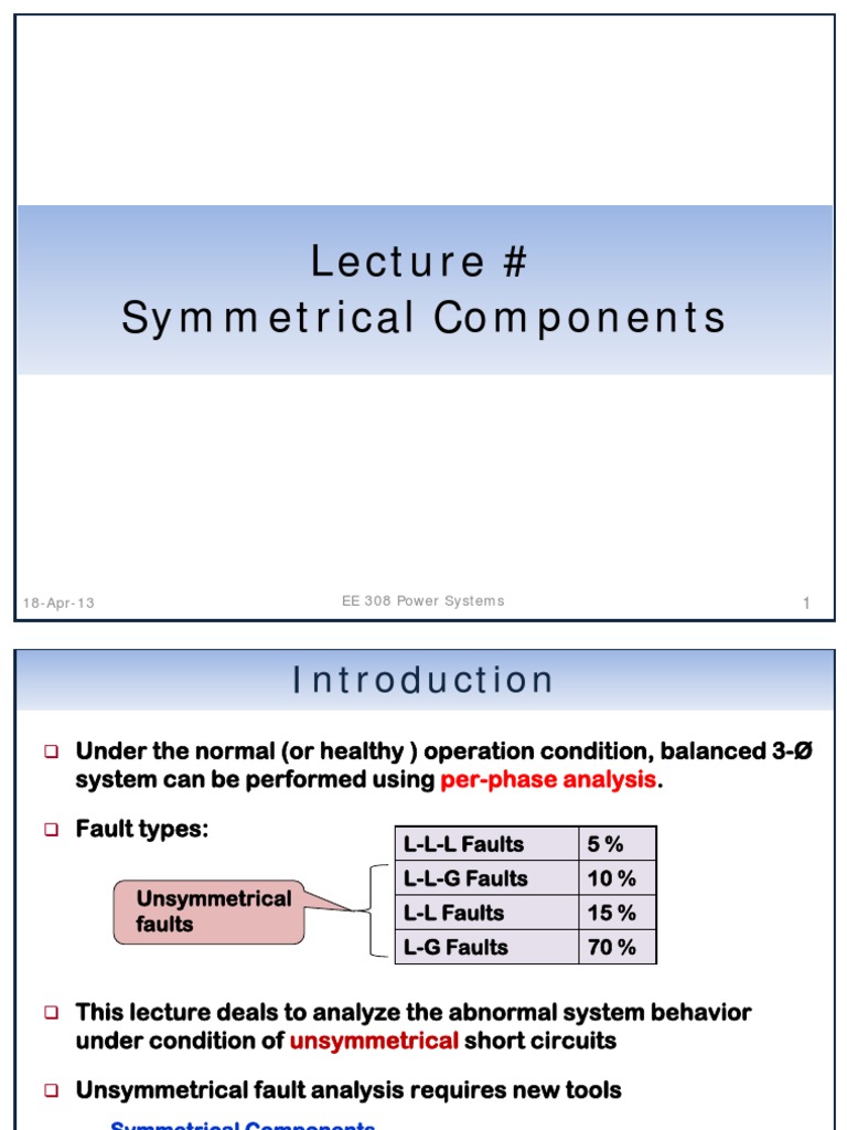 Symmetrical Components in Power Systems | PDF | Electrical Engineering ...