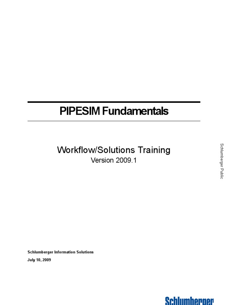 Pipesim Fundamentals 2009.1 | PDF | Fluid Dynamics | Petroleum Reservoir