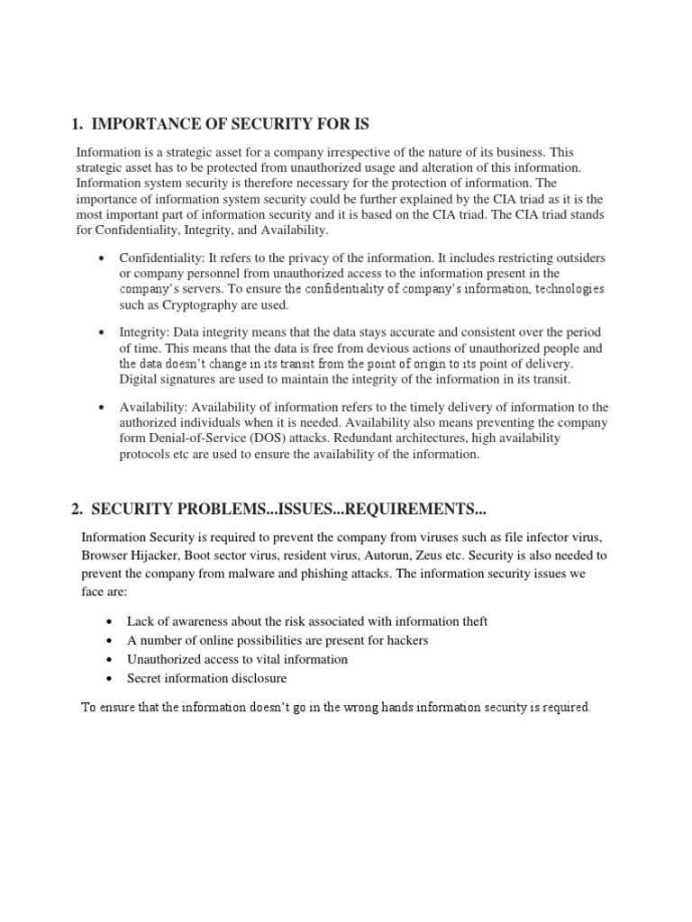 ISM Assignment | PDF | Computer Security | Security