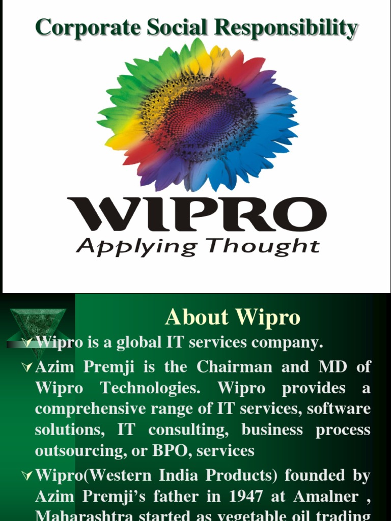 CSR of Wipro | PDF