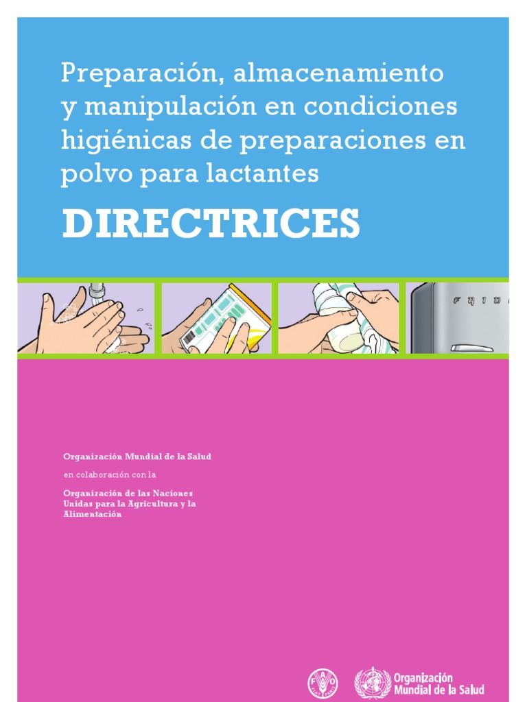 Directrices para la preparación de Formulas Lacteas.pdf | Lactancia ...