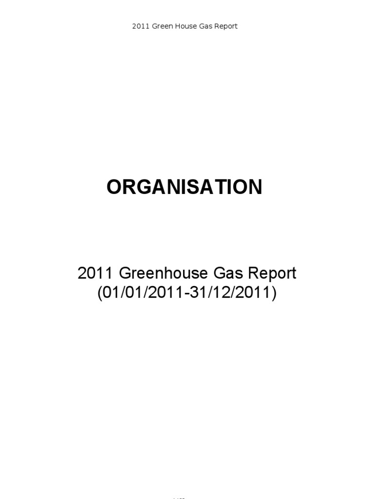 GHG Report Sample | PDF | Science & Mathematics | Technology & Engineering