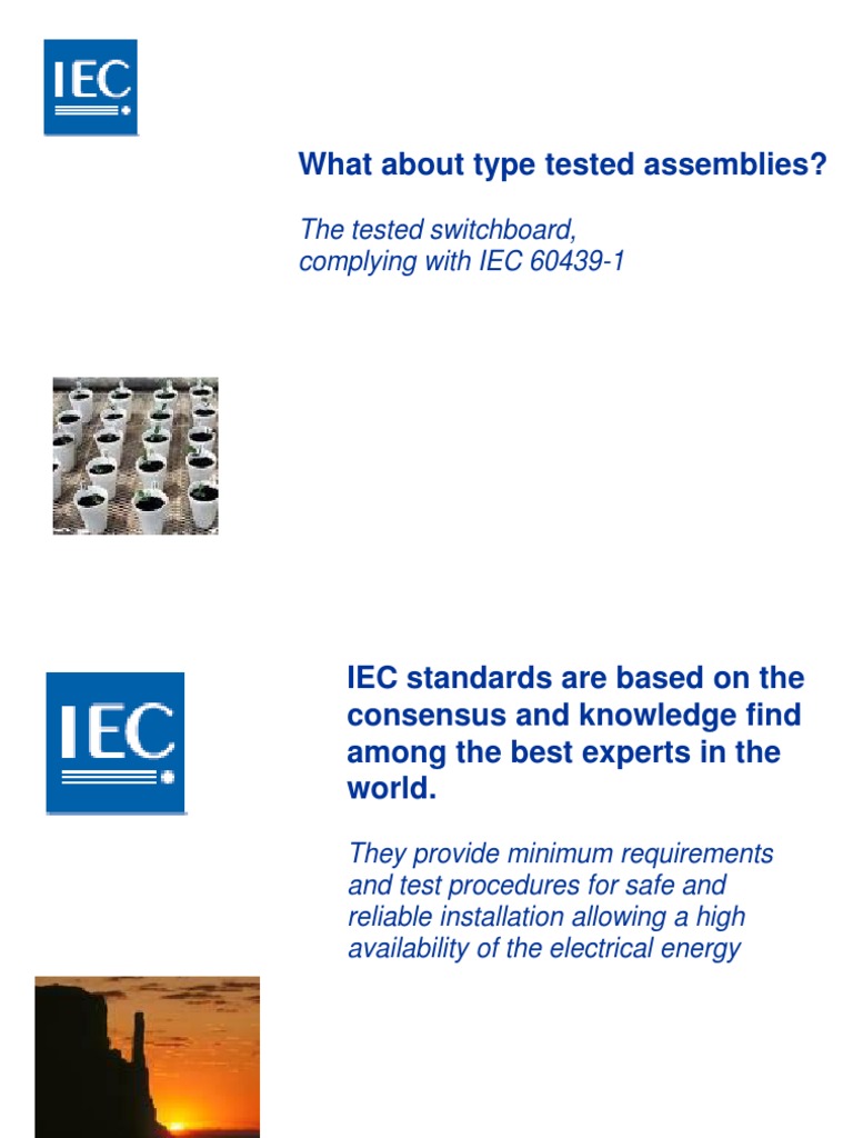 IEC 60439-1 What About Type Tested Assemblies | PDF