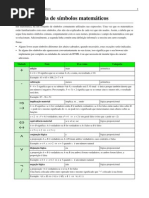 Símbolos da Lógica Matemática | PDF | Lógica matemática | Álgebra booleana