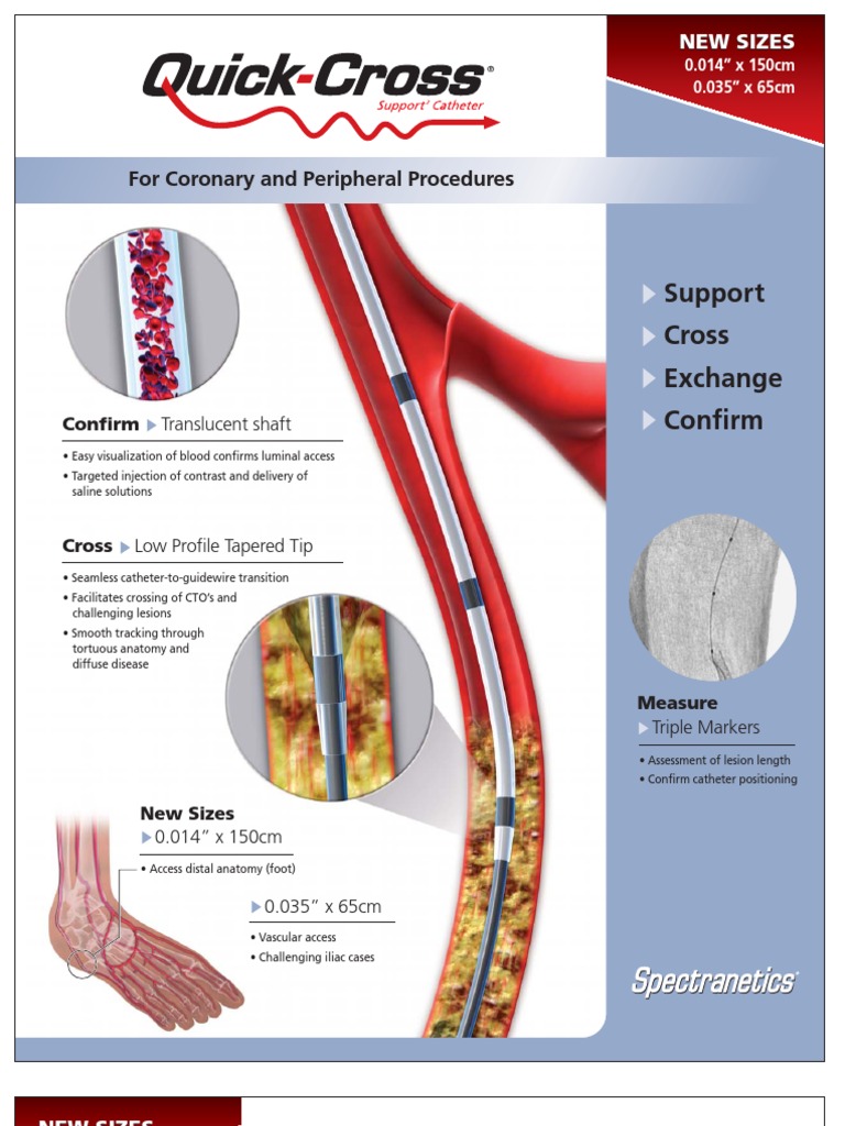 Quick-Cross Product Brochure | PDF | Catheter | Clinical Medicine