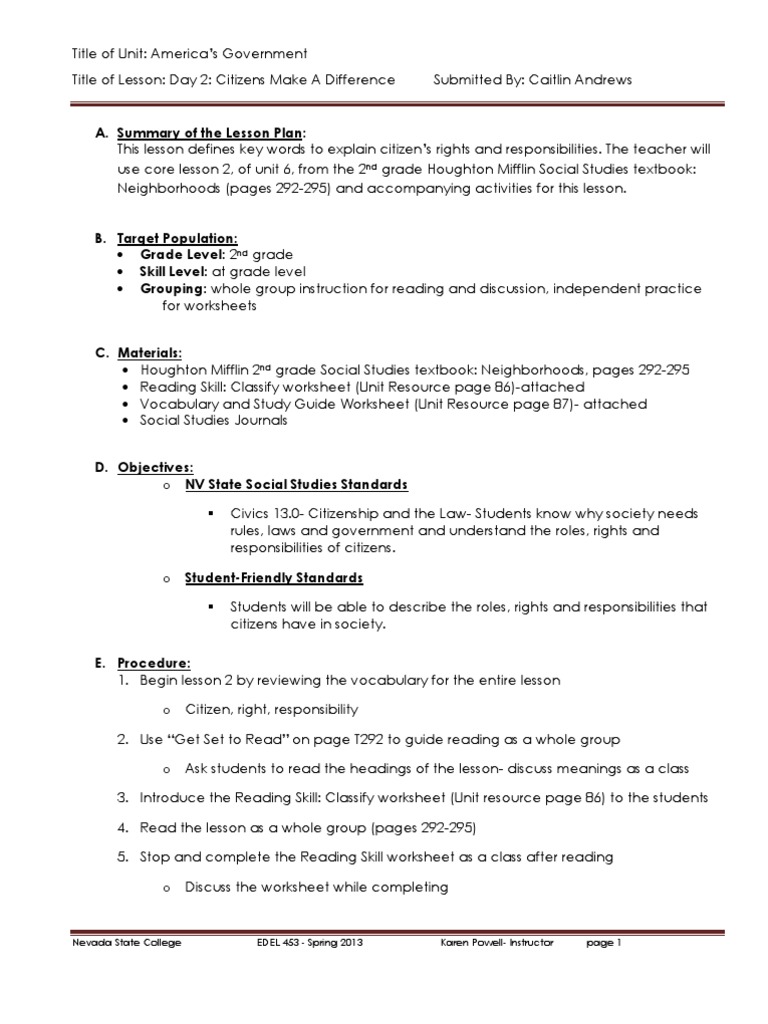 Edel453 Spring2013 Caitlinandrews Coreyhendrickson Unit 1 Civics Day 2 ...