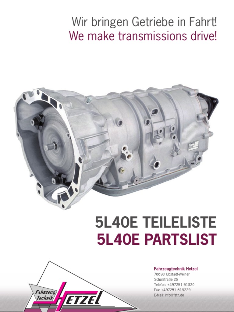 5L40E Parts | Transmission (Mechanics) | Valve