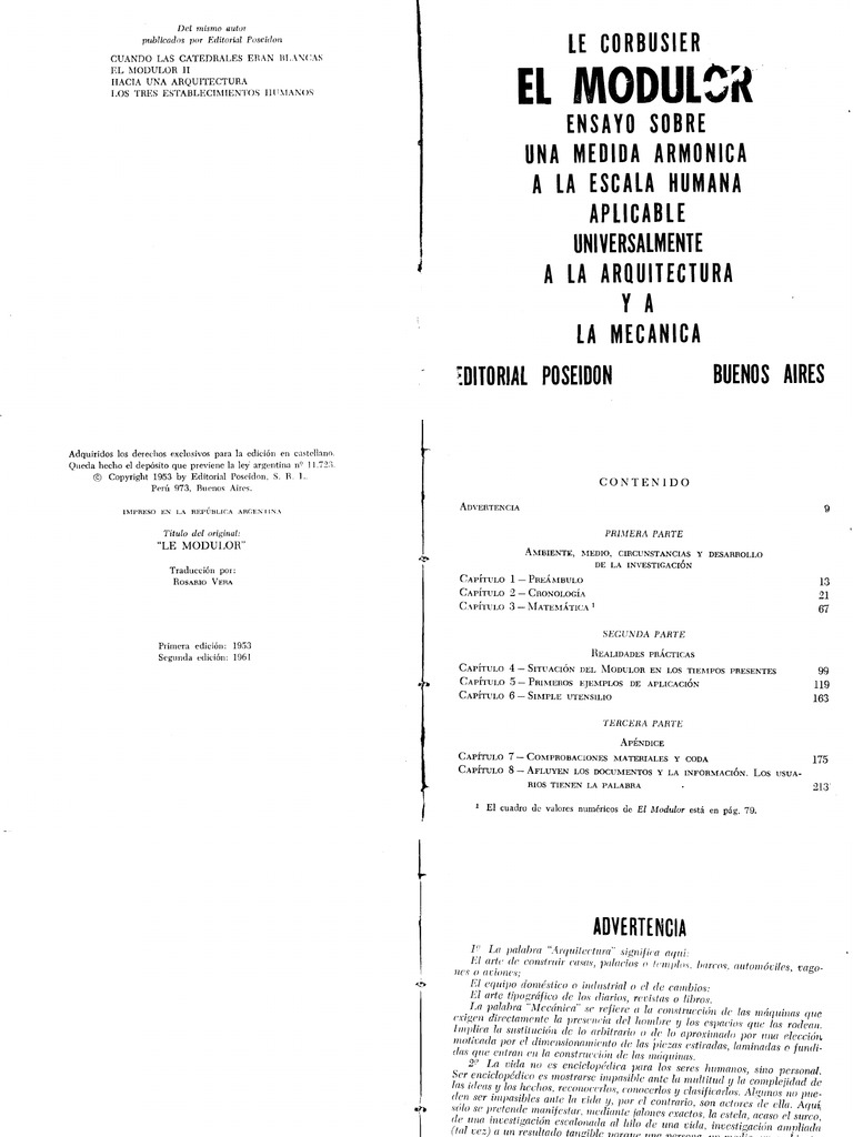 Le Corbusier - El Modulor | PDF