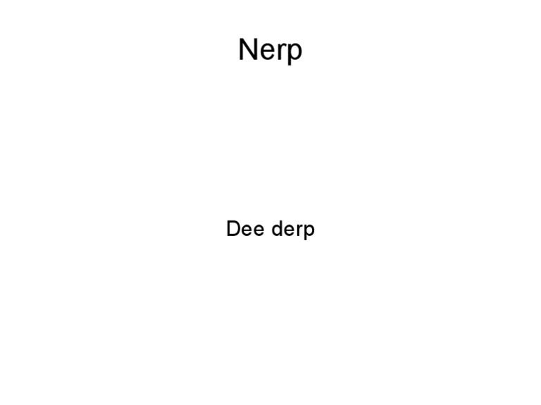 Nerp | PDF