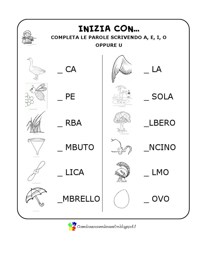 Verifica sul riconoscimento delle vocali