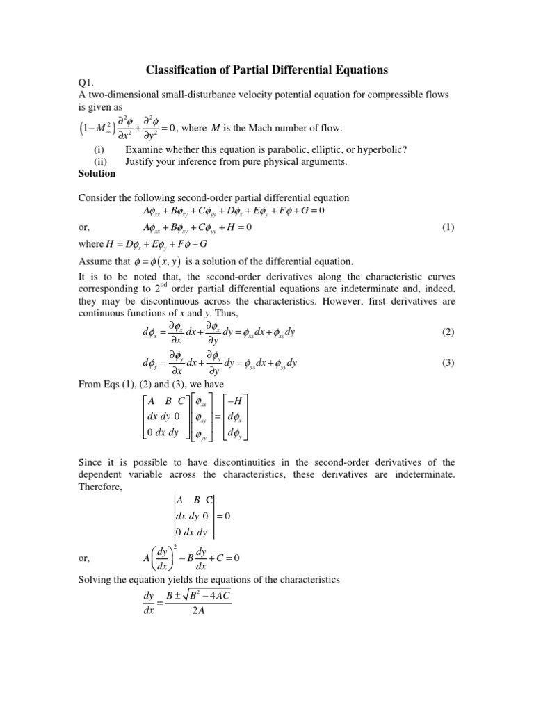 Solved Problems CFD | PDF | Partial Differential Equation | Differential Equations