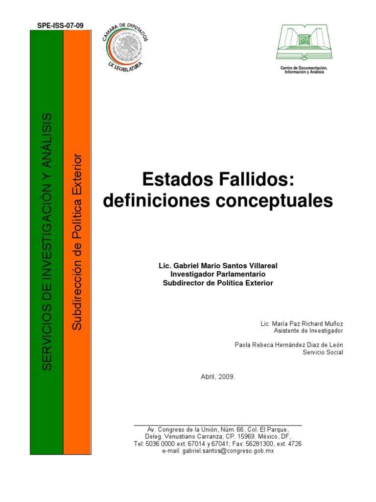 Estado Fallido | PDF