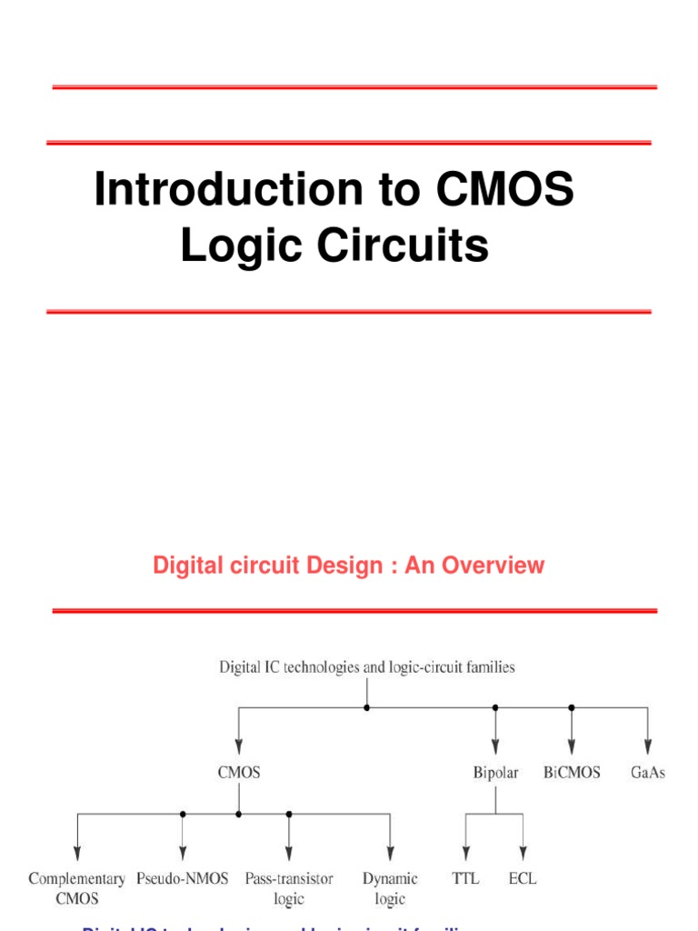 Introduction To CMOS Logic Circuits | PDF | Mosfet | Cmos