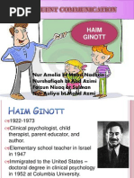 The Ginott Model | PDF | Teachers | Emotions