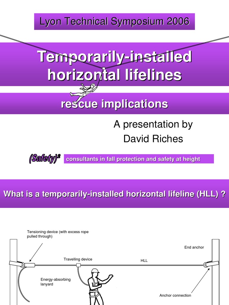 Horizontal Lifeline Rescue Planning | PDF | Anchor | Suspension (Vehicle)