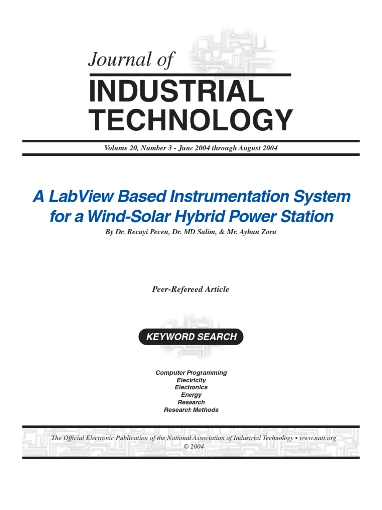 A LabView Based Instrumentation System For A Wind-Solar Hybrid | Download Free PDF | Power ...