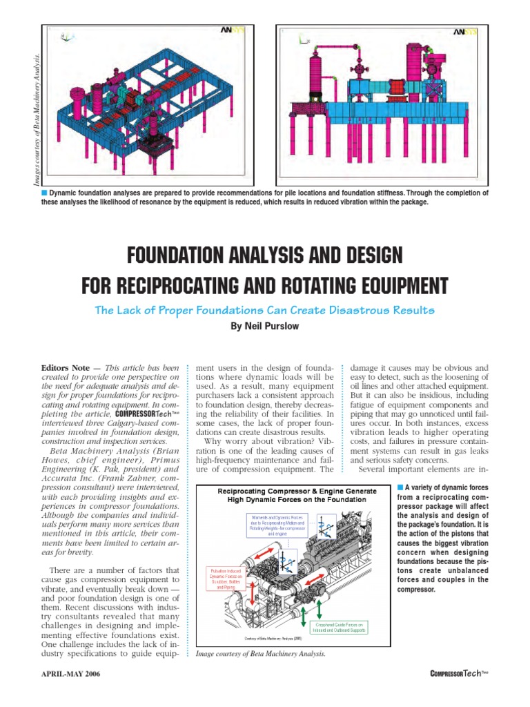CT2 2006 Reprint Article Compressor Foundation Designs | Deep ...