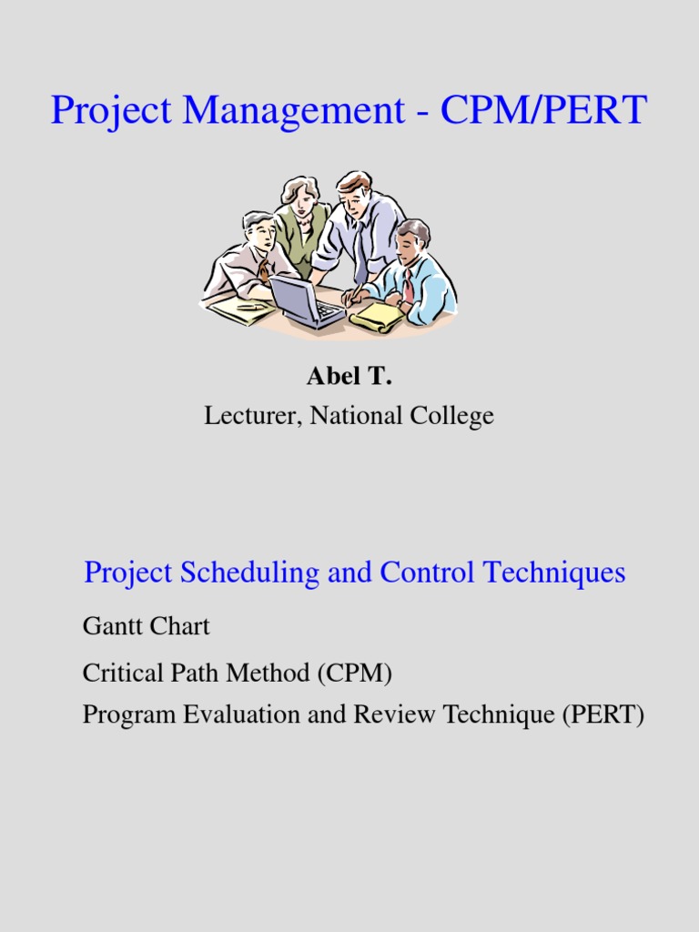 Project Management PERT/CPM | PDF | Analysis | Applied Mathematics