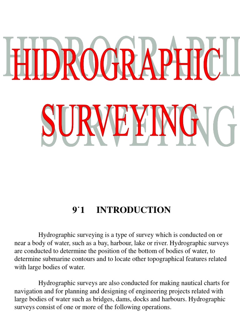 Hydrographic Surveying Basics | PDF | Tide | Moon