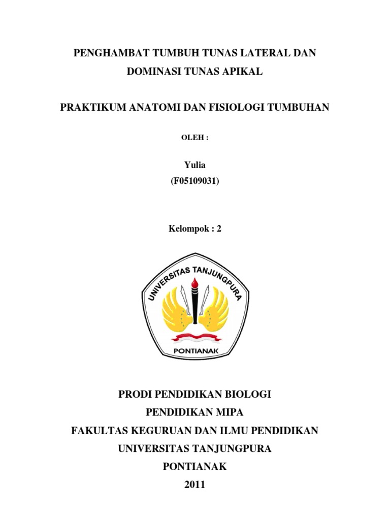 Penghambat Tumbuh Tunas Lateral Dan Dominasi Tunas Apikal (Fix) | PDF