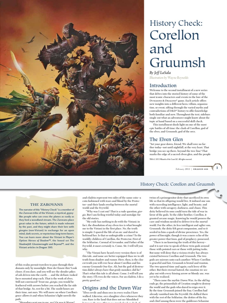 408 HC Corellon and Gruumsh | PDF | Drow (Dungeons & Dragons ...