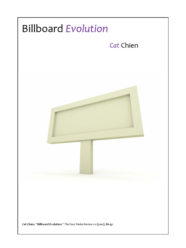 Billboard Evolution | PDF | Billboard | Wireless