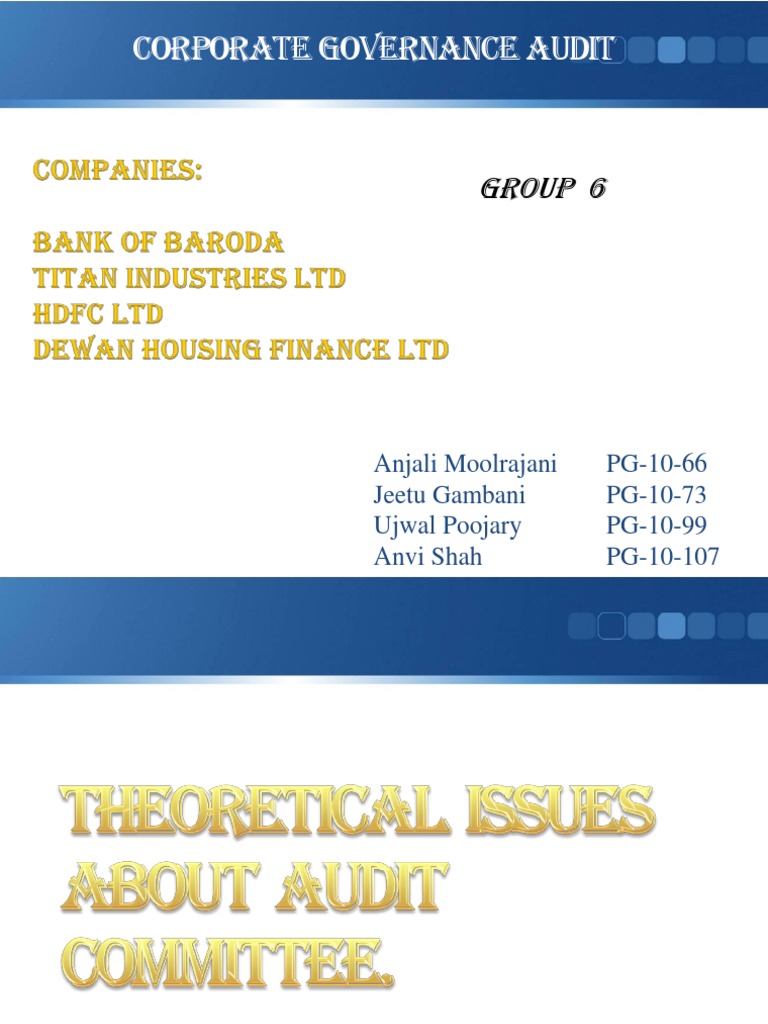 Audit Committee | PDF | Audit Committee | Board Of Directors