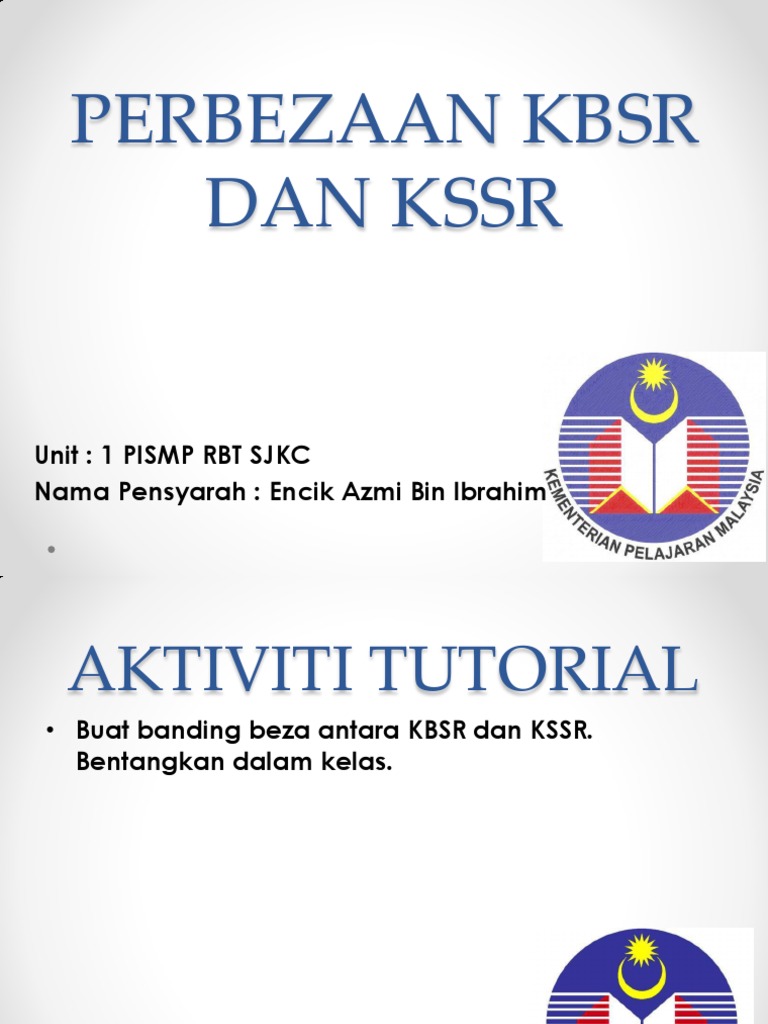 Perbezaan KBSR Dan KSSR | PDF | Seni