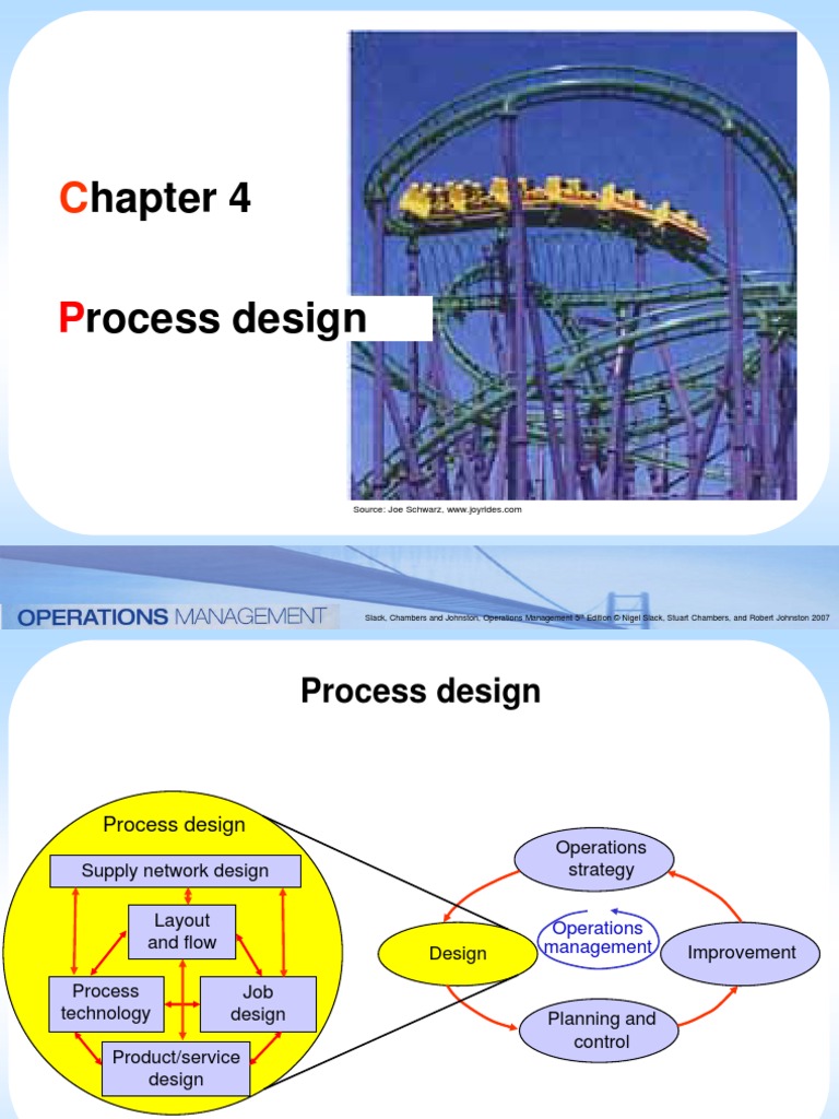 Chapter 4 Process Design | Operations Management | Cheque