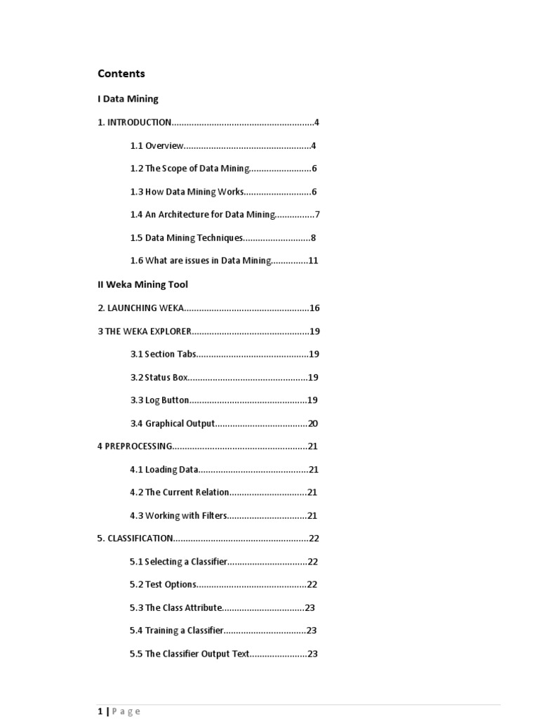 Weka Tutorial | PDF | Data Mining | Data Warehouse Weka Tutorial | PDF | Data Mining | Data Warehouse