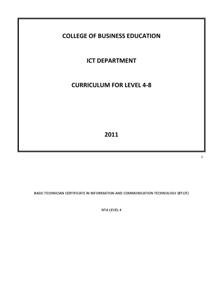 New Ict Curriculum (All Levels) | PDF | Data Model | Database Design