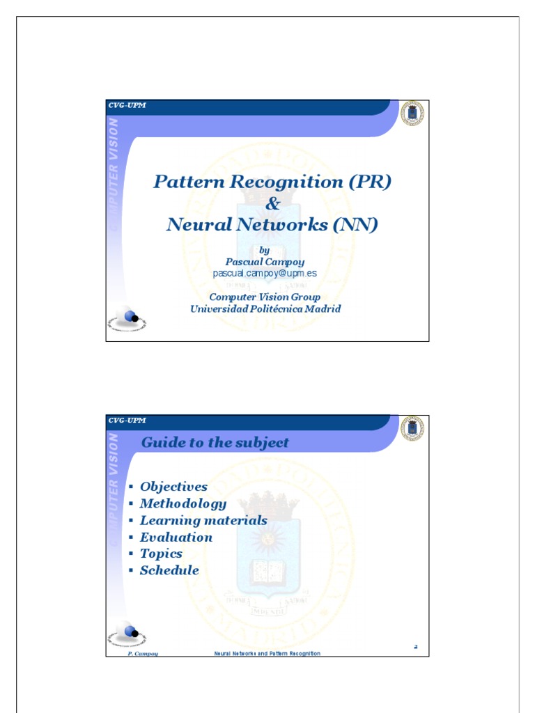 Neural Networks & Pattern Recognition Guide | PDF | Pattern Recognition ...