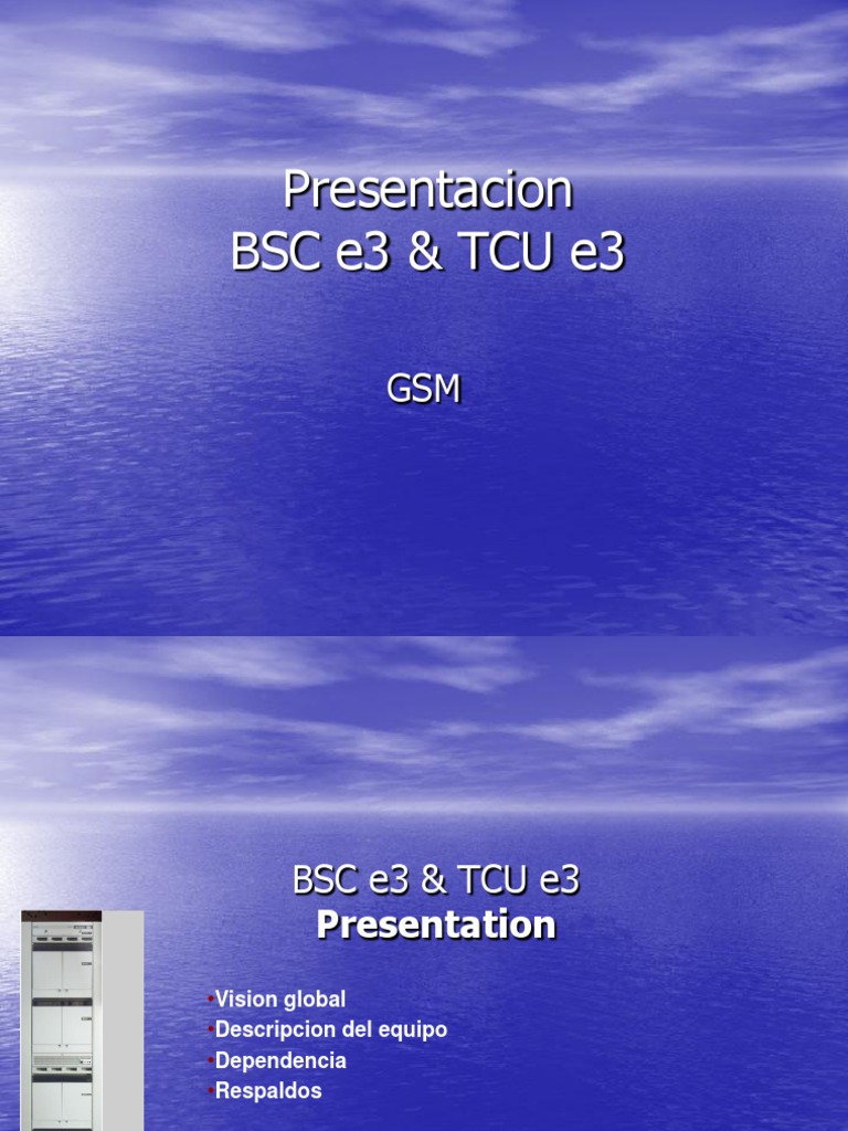 BSC & Tcu 3G | PDF | Gsm | Radio definida por software