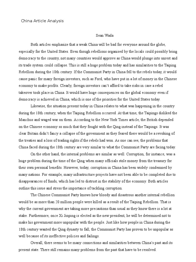 China's Past and Present: Economic Risks | PDF | Qing Dynasty | China