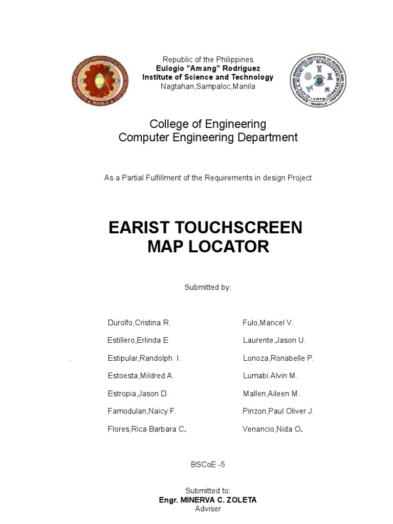 Touch Screen Map Locator (Thesis) | PDF | Touchscreen | Computing