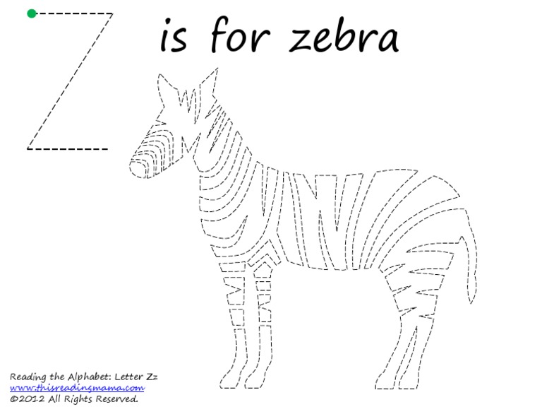Learning the Letter Z: Zebra Focus | PDF