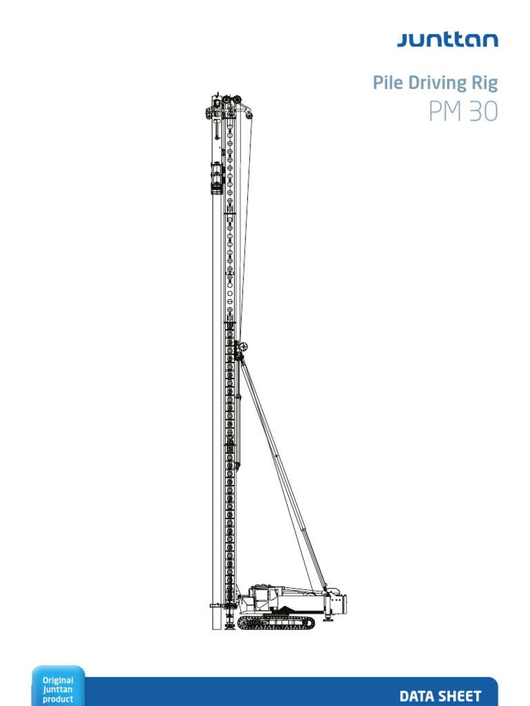 Junttan PM30 Datasheet | PDF | Drilling Rig | Deep Foundation