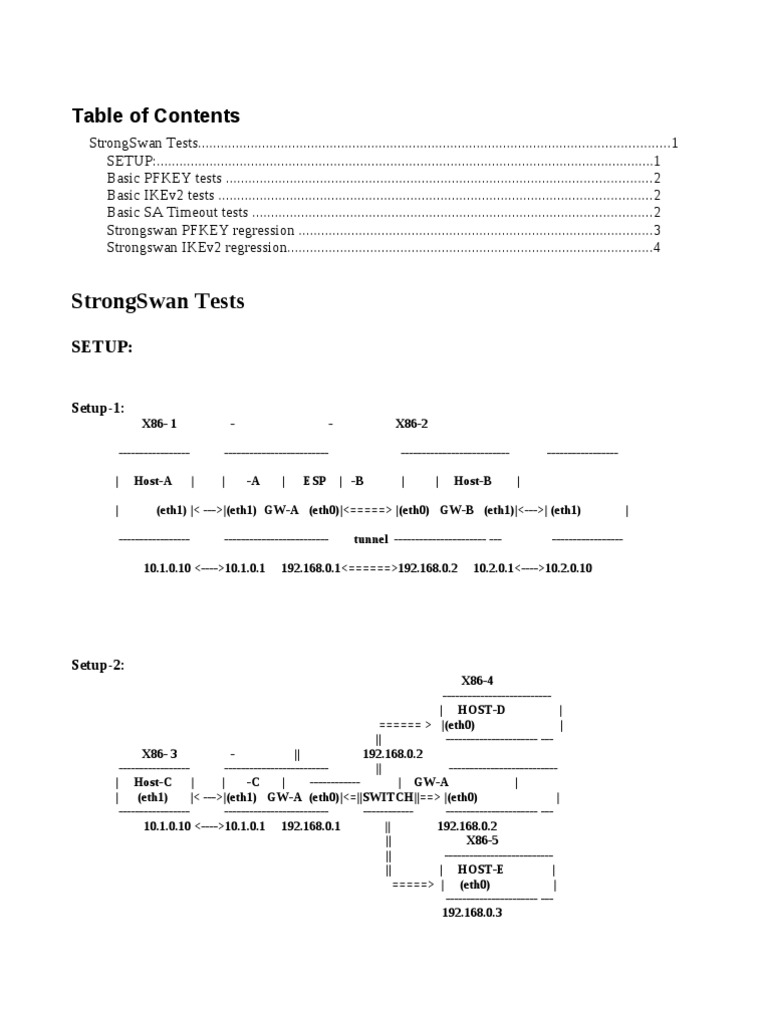 StrongSwan Testing Overview and Setup | PDF | Espionage Techniques ...