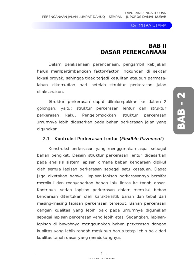 BAB-2 Laporan Pendahuluan | PDF