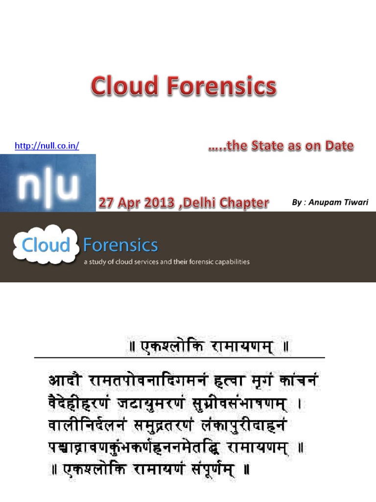 Cloud Forensics | PDF | Computer Forensics | Digital Forensics