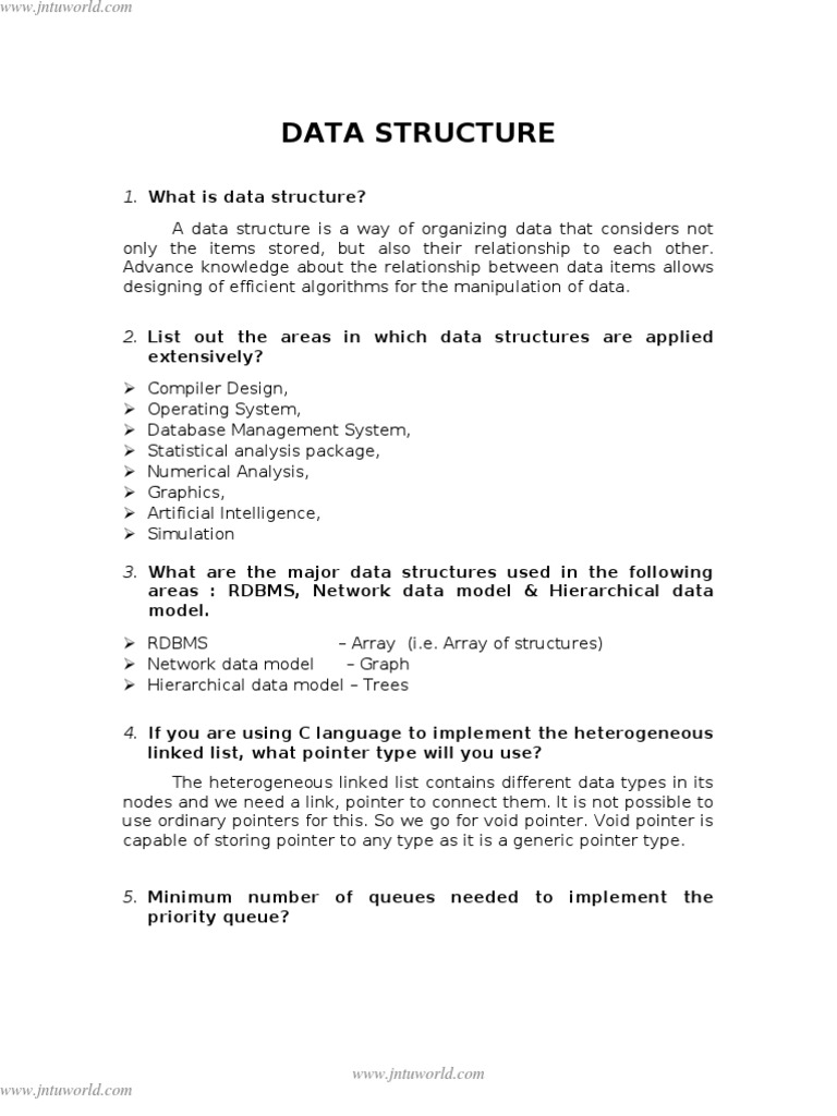 Data Structure: Ta Structures Aptitude | PDF | Pointer (Computer ...