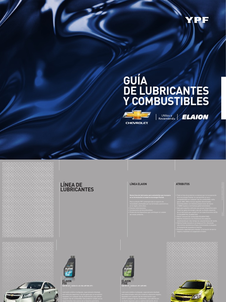 Muestra Guia Lubricantes | PDF | Lubricante | Gasolina