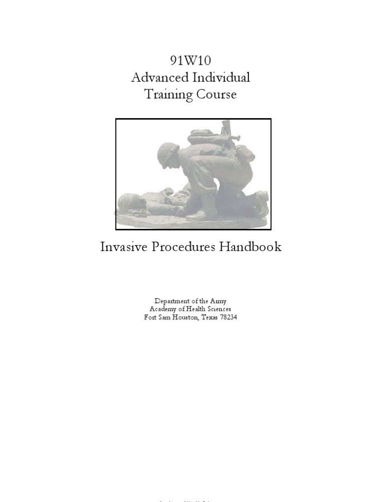Invasive Procedures Training Handbook | PDF | Teaching Methods ...