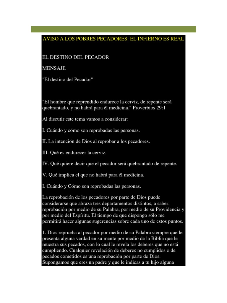 El Hombre Que Es Quebrantado | PDF | Pecado | Dios