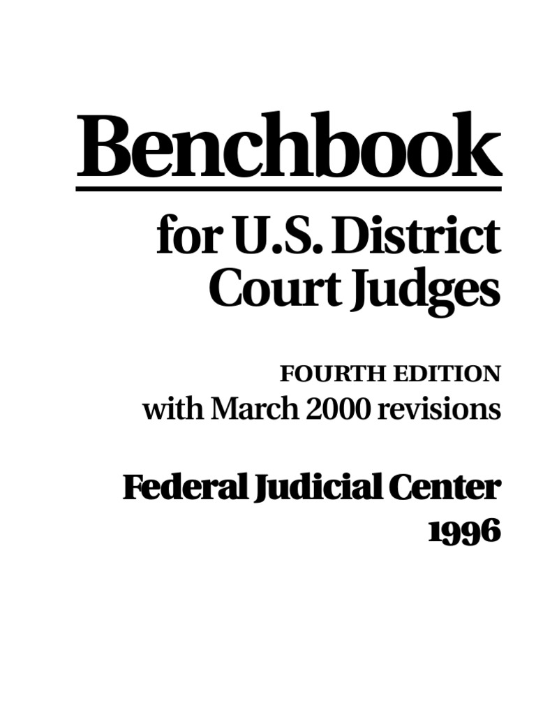 Bench Book | PDF | Plea | Arraignment